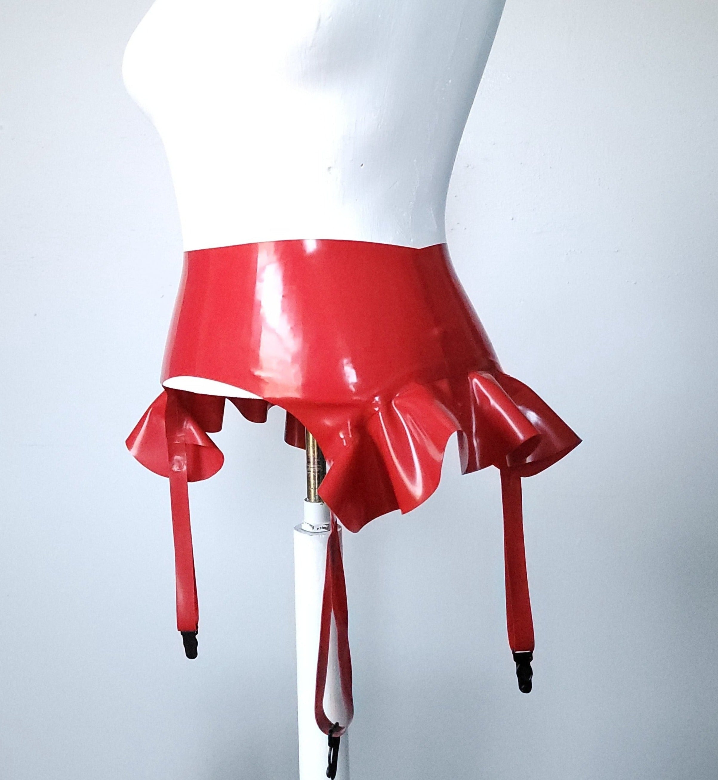 Frilly Latex Garter by Tox Latex